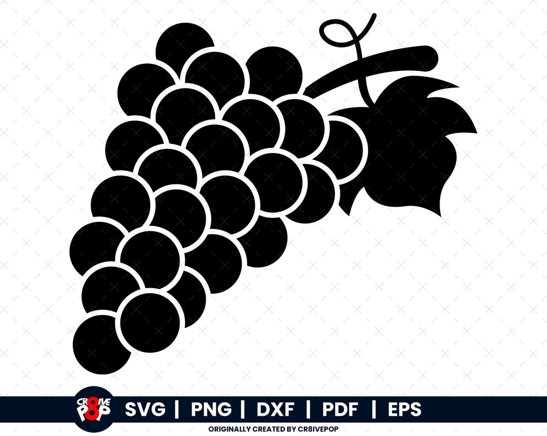 Grapes Svg, Grape Svg, Fruit Svg, Wine Svg, Svg Files for Cricut, Vine ...