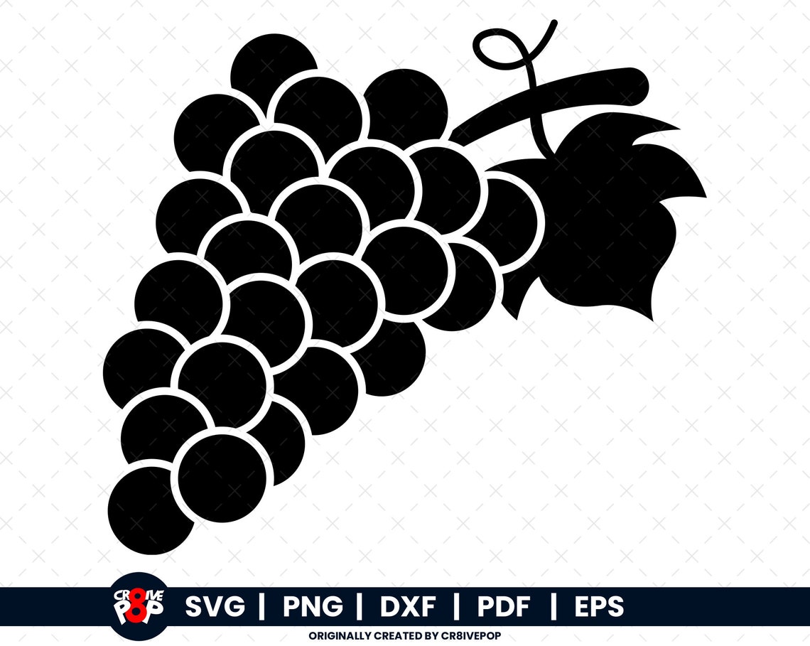 Grapes Svg, Grape Svg, Fruit Svg, Wine Svg, Svg Files for Cricut, Vine ...