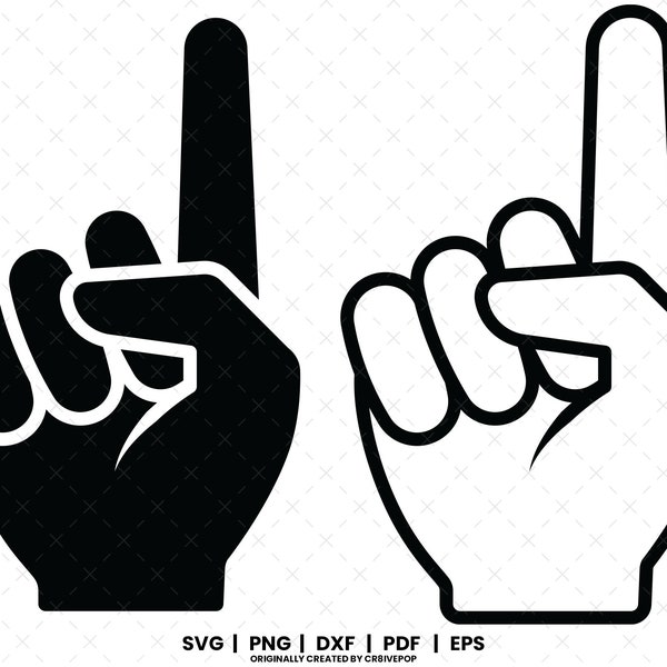 Middle Finger - Etsy