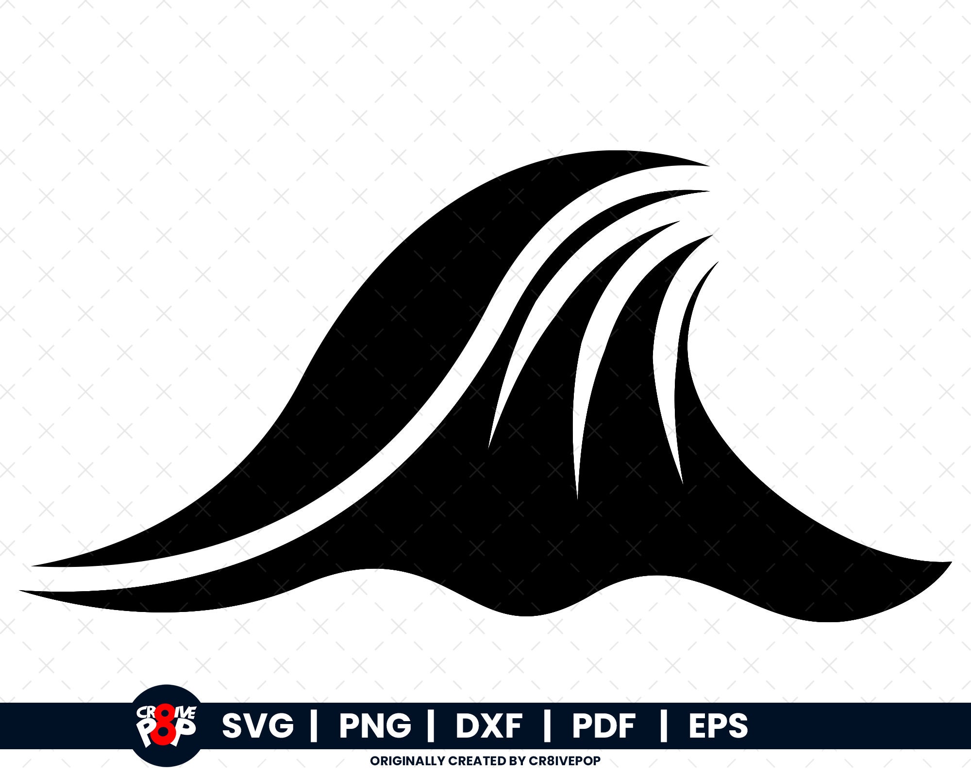 Silueta de ondas SVG / PNG, DFX, eps, pdf Recortes e imágenes ...