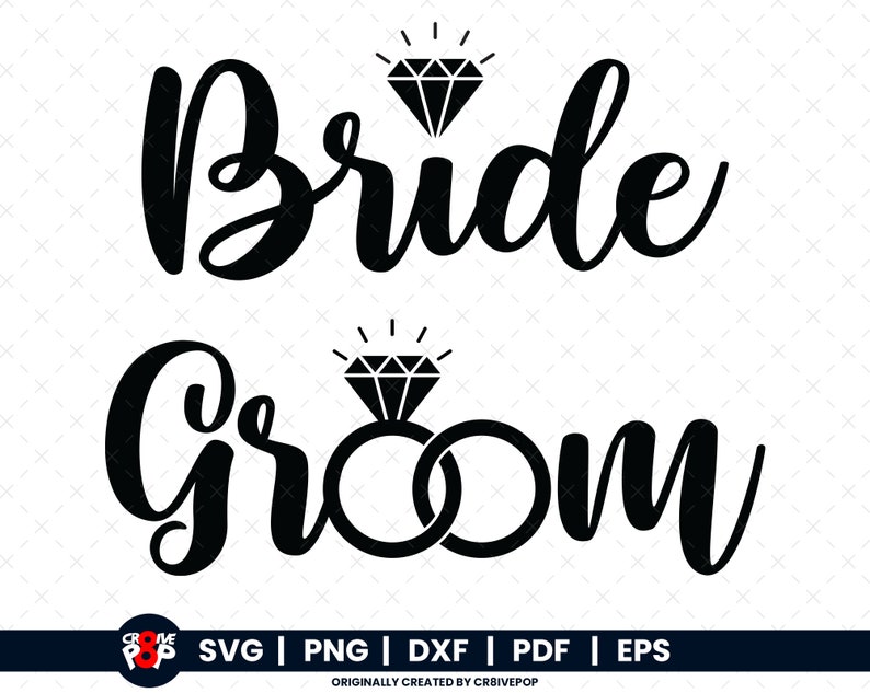 Bride and Groom SVG, Mr and Mrs Svg, Bride Svg, Groom Svg, Marriage Svg ...