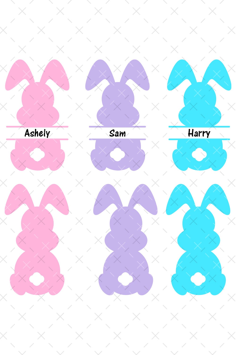 Easter Bunny Svg, Easter Rabbit, Easter Monogram Svg, Happy Easter Svg ...