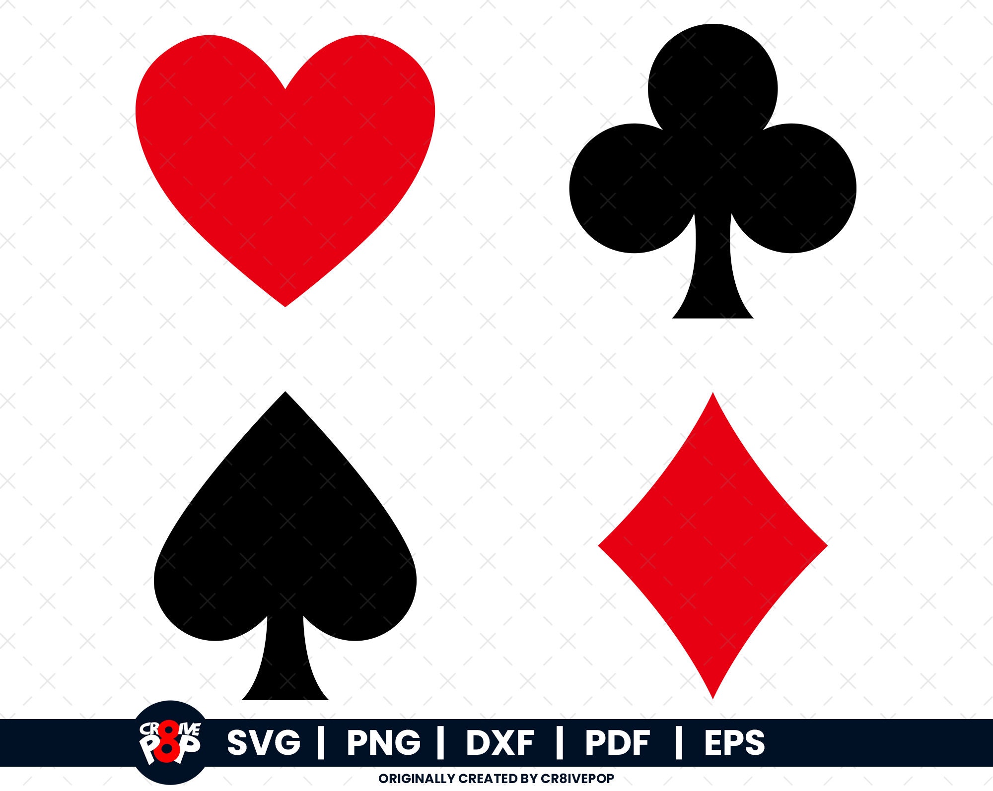 Playing Cards Symbols SVG, Playing Cards Svg, Spades Svg, Poker Svg ...
