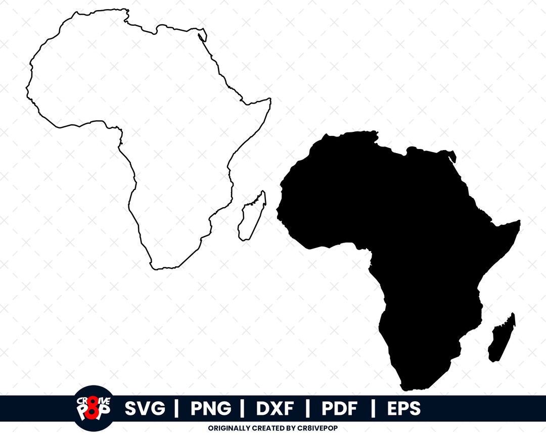 Africa Map, Africa Svg, Black History Svg, Svg Files for Cricut ...