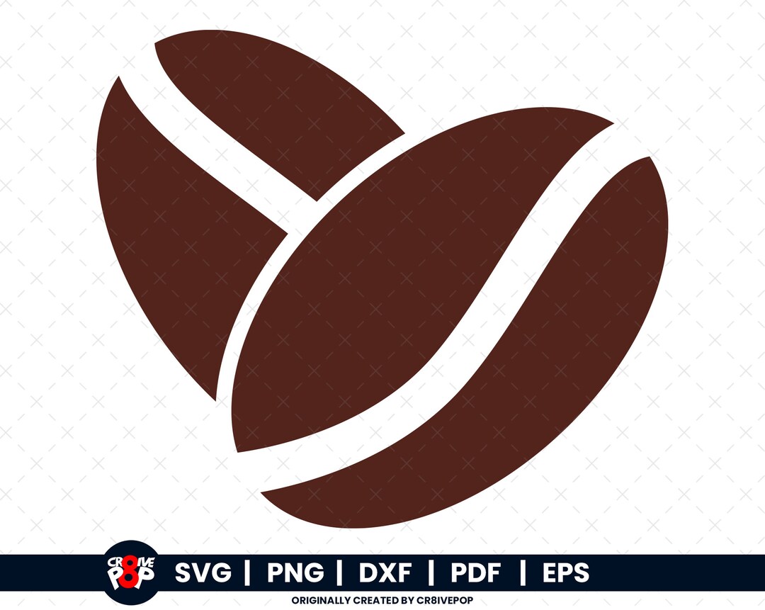 Esquema de granos de café SVG / PNG, DXF, pdf, eps, Cricut y Clipart ...