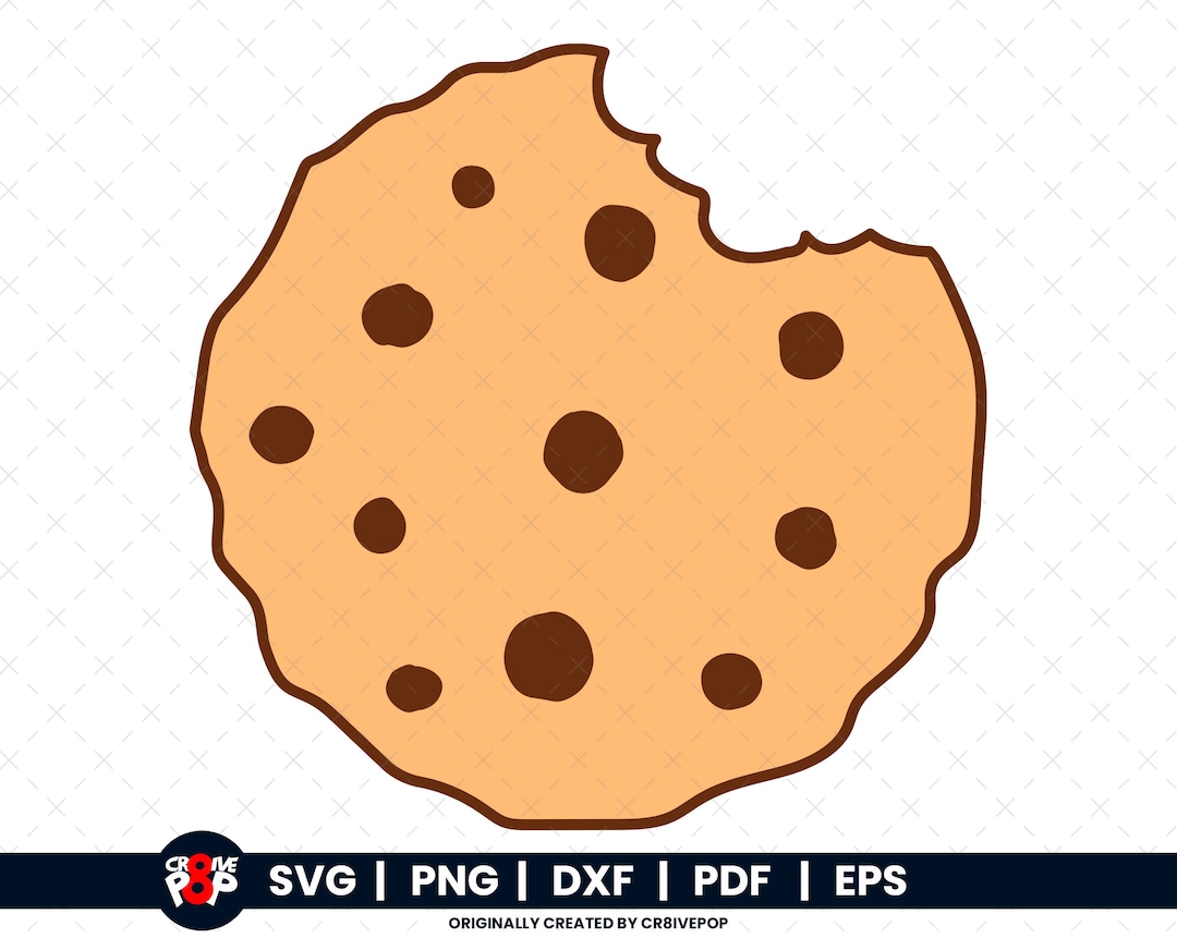 Cookie Bite SVG | Png,dxf,pdf,eps, Cricut and Clipart Cookies Bite ...