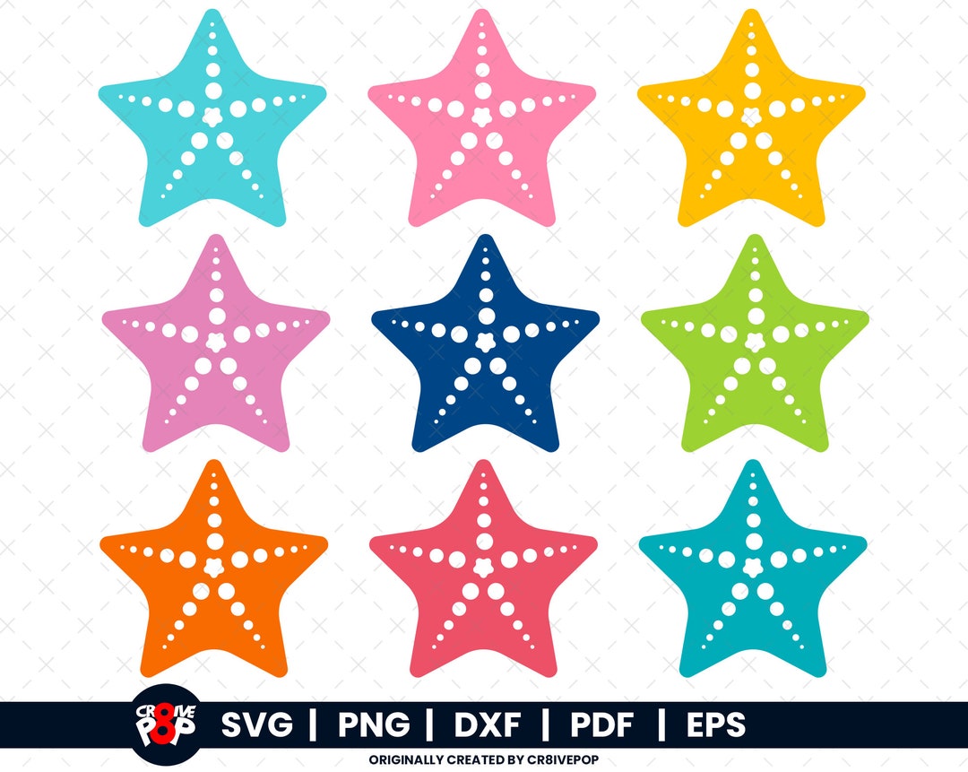 Starfish Svg, Ocean Svg, Starfish Png, Sea Life Svg, Star Fish Svg ...
