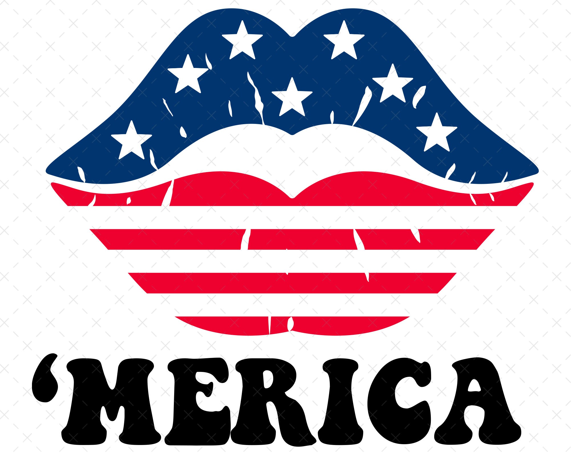 Merica Svg USA Flag Svg Memorial Day Svg Svg Files for - Etsy
