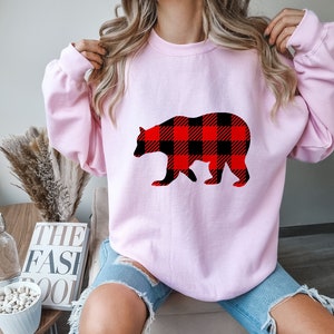 Christmas Buffalo Plaid Bear Svg, Bear Png, Christmas Svg, Bear Svg ...