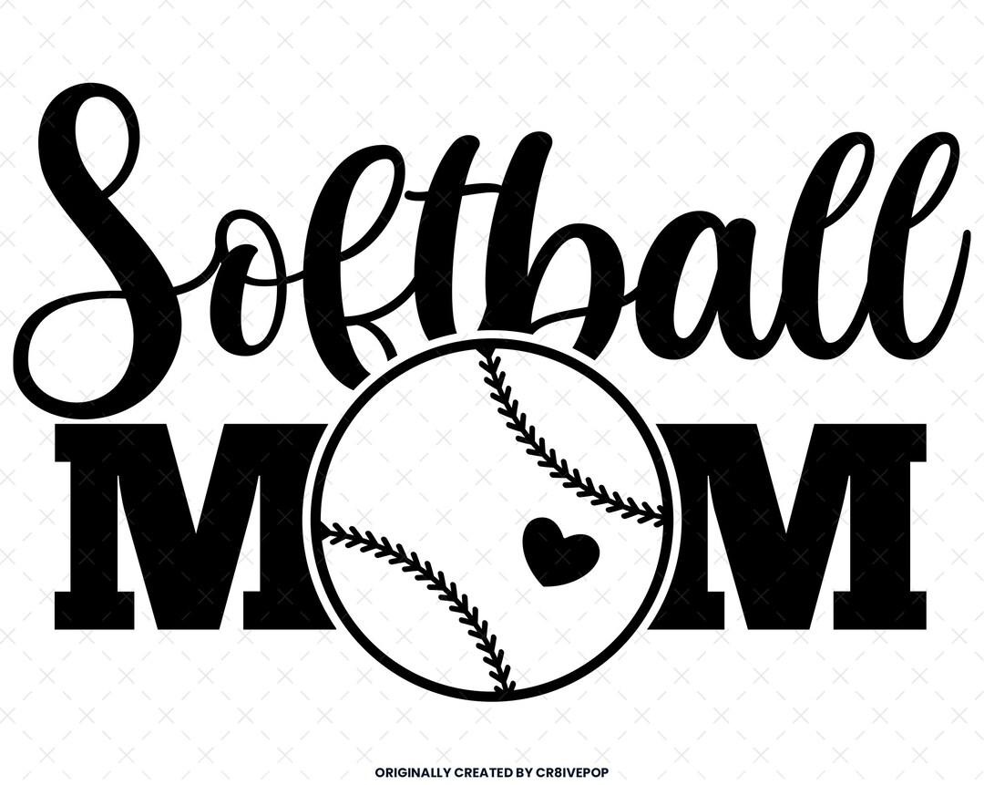 Softball Mom SVG | Softball Mom PNG, Softball Mom, Softball Mom Cut ...