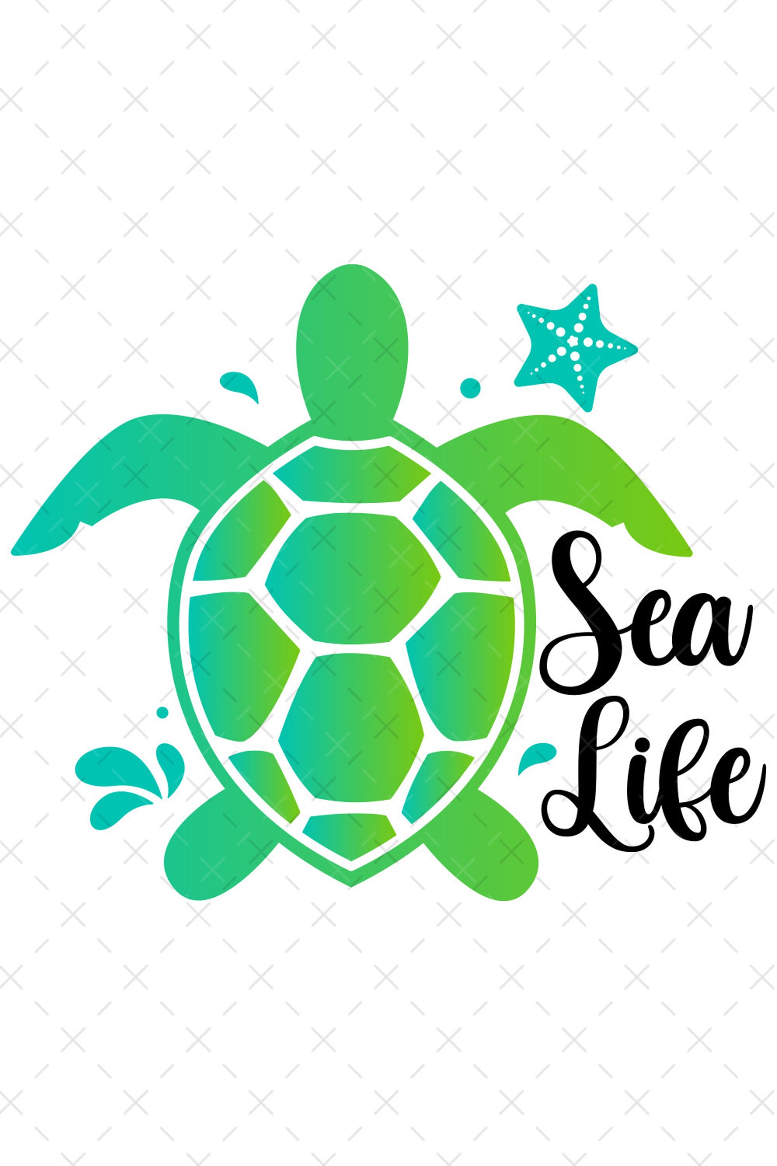 Sea Life Svg, Turtle Svg, Turtle Png, Ocean Svg, Under the Sea Svg ...