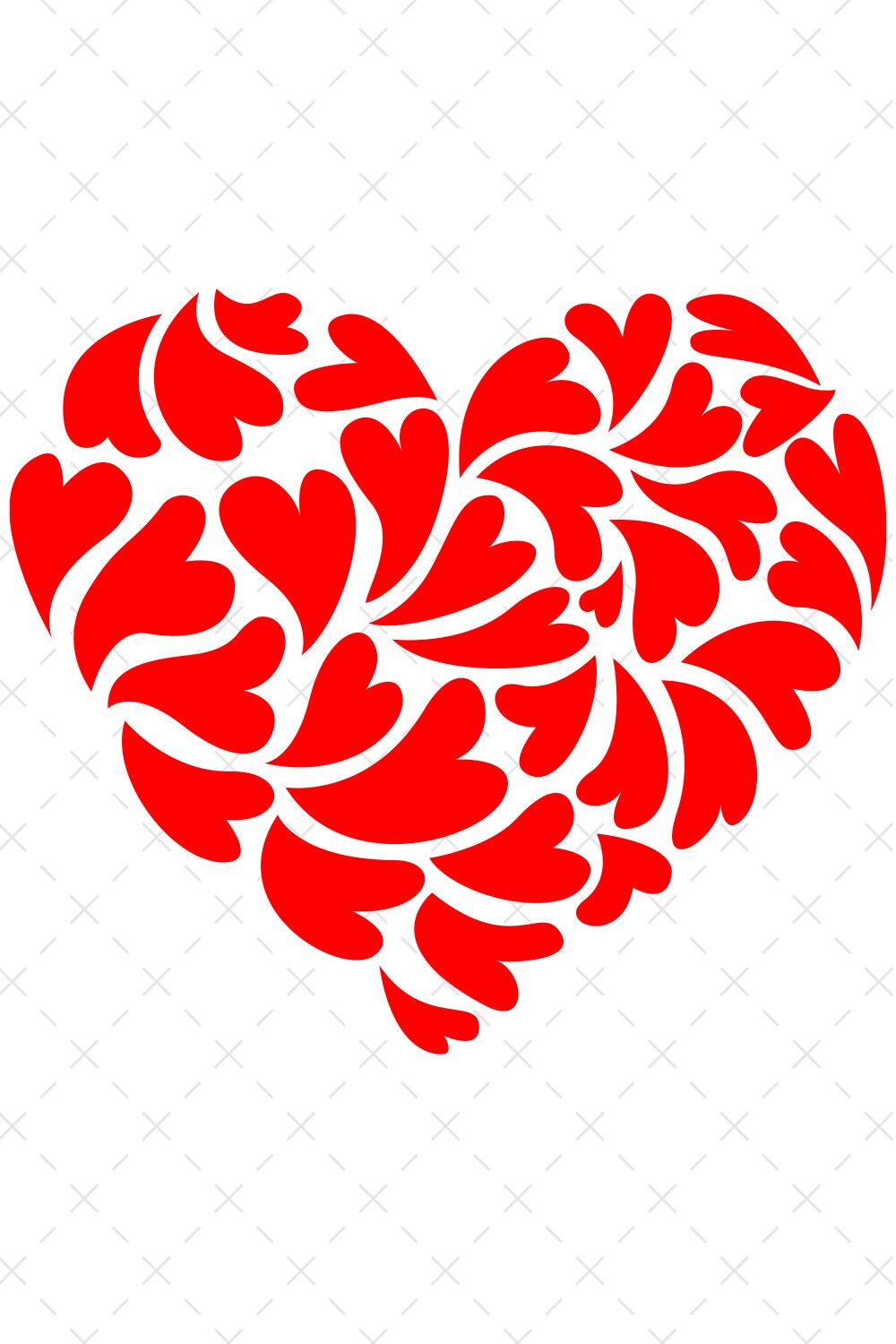 Love Heart Collage SVG Love Heart Png, Love Cut Outs and Clipart, Love ...