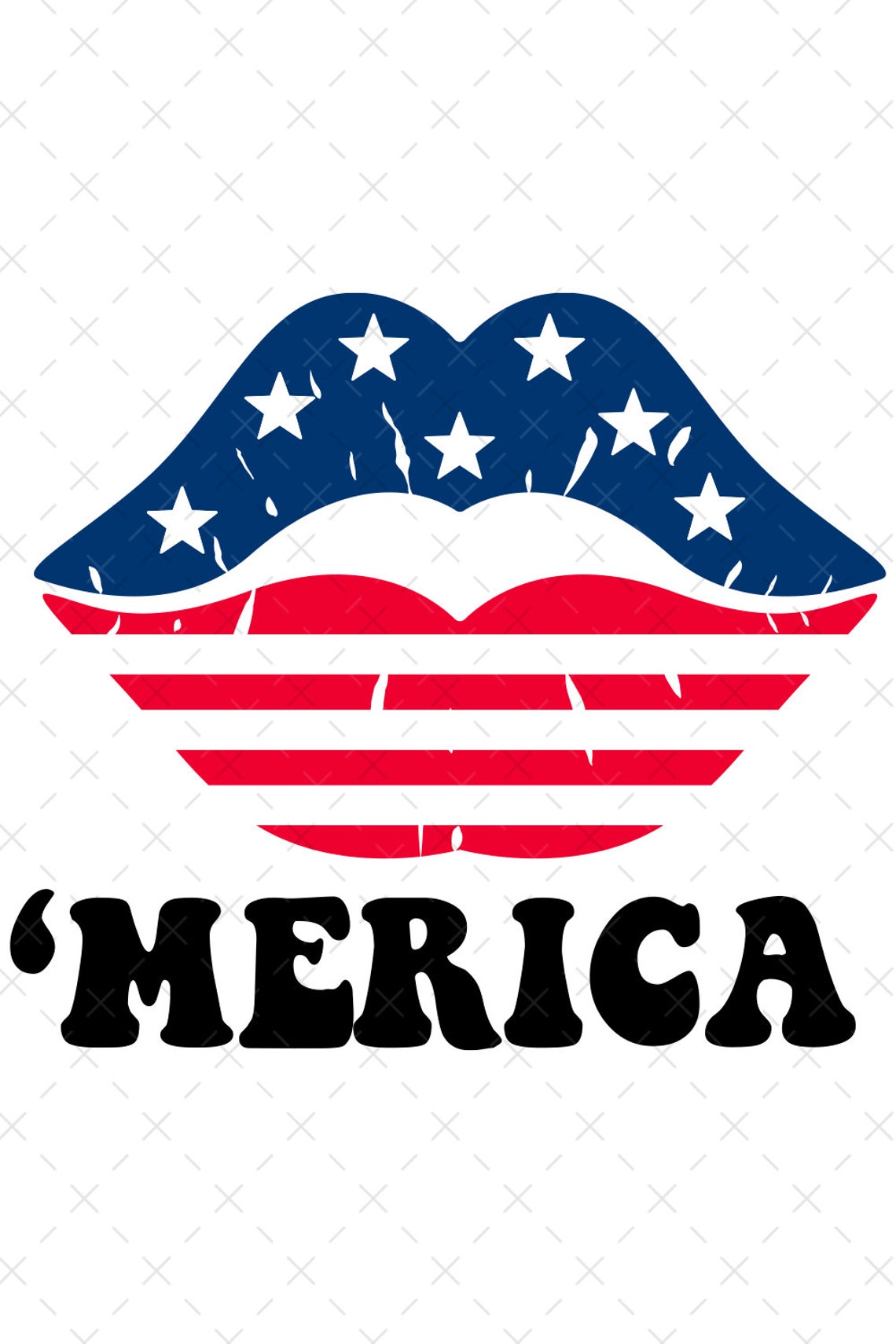 Merica Svg USA Flag Svg Memorial Day Svg Svg Files for - Etsy