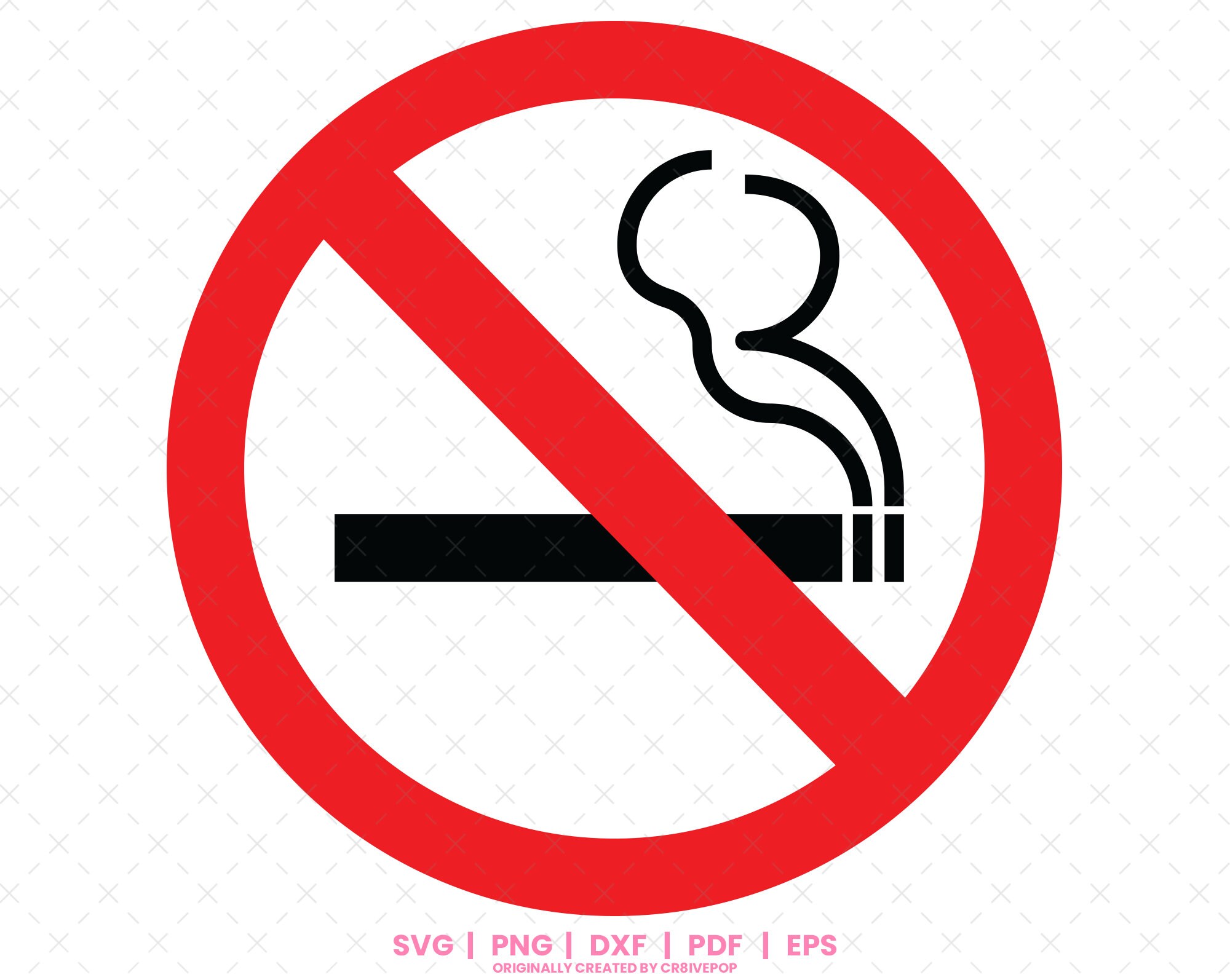No Smoking SVG, No Smoking Sign, No Smoking Sign Svg, Sign Svg, No ...