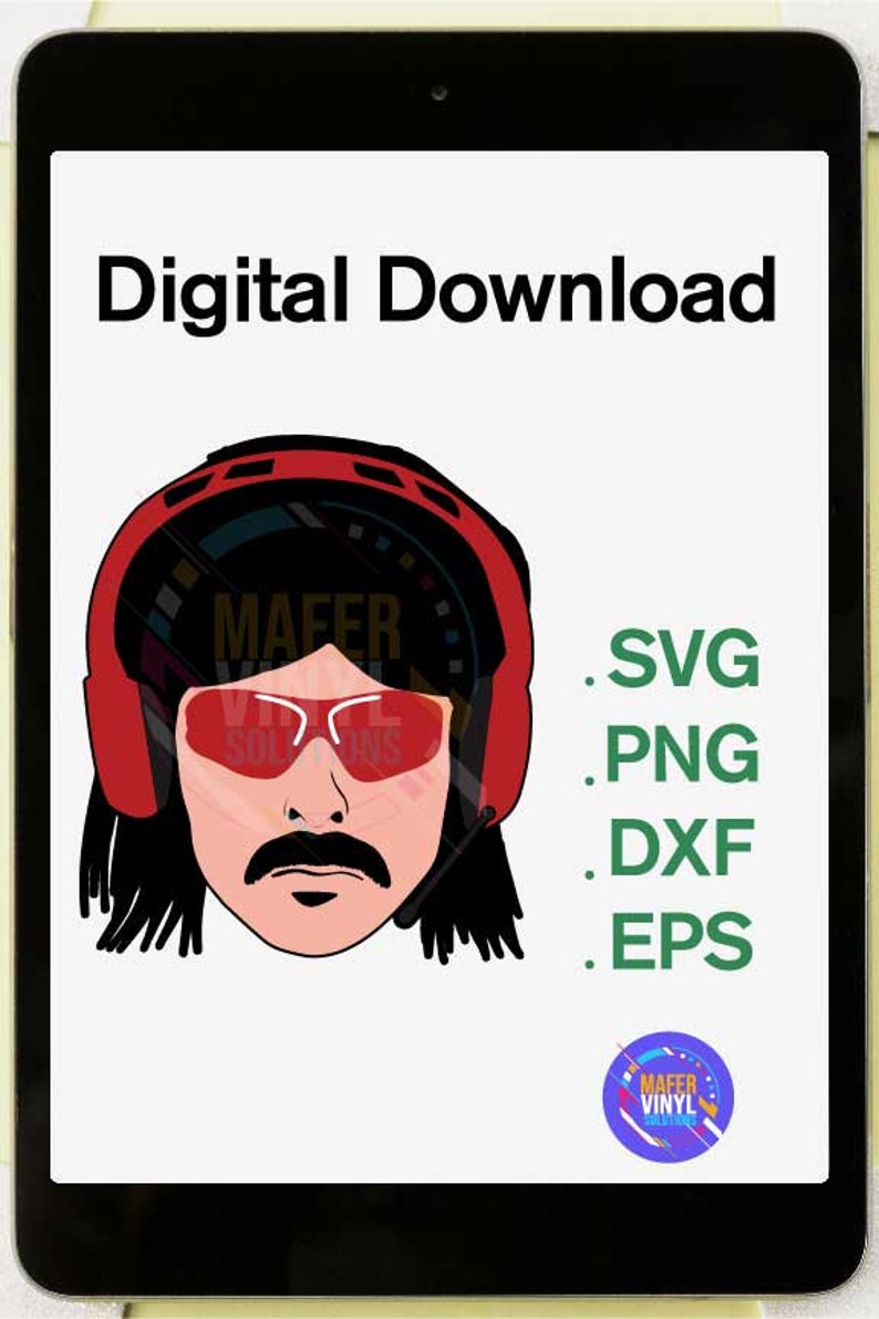 Dr Disrespect SVG - Dr Disrespect Cut-print Cut File - Dr Disrespect ...