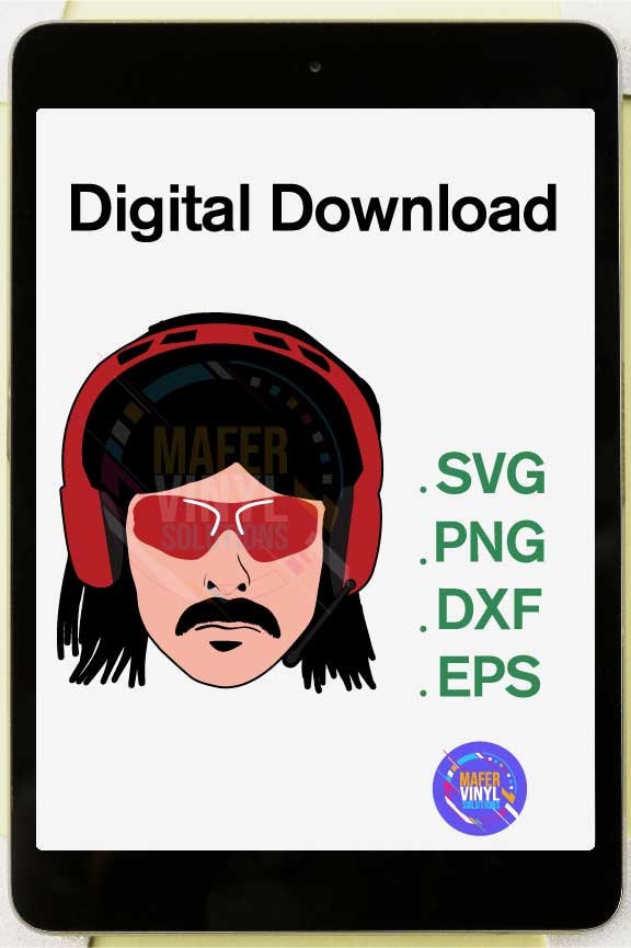 Dr Disrespect SVG - Dr Disrespect Cut-print Cut File - Dr Disrespect ...