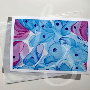 Histology Art Print: Cervix, Papanicolaou Watercolor Art Print ...