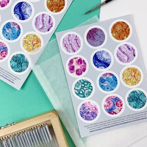 Histology&pathology Watercolor Stickersheet With 12 Matte Stickers - Etsy