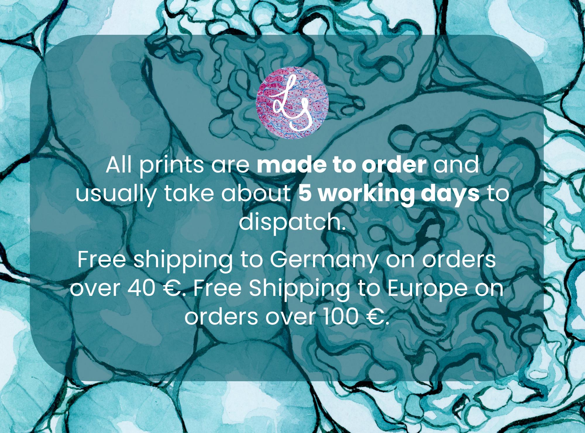 Neuropathology Series: Tufted Astrocytes – Watercolor Art Print - Etsy