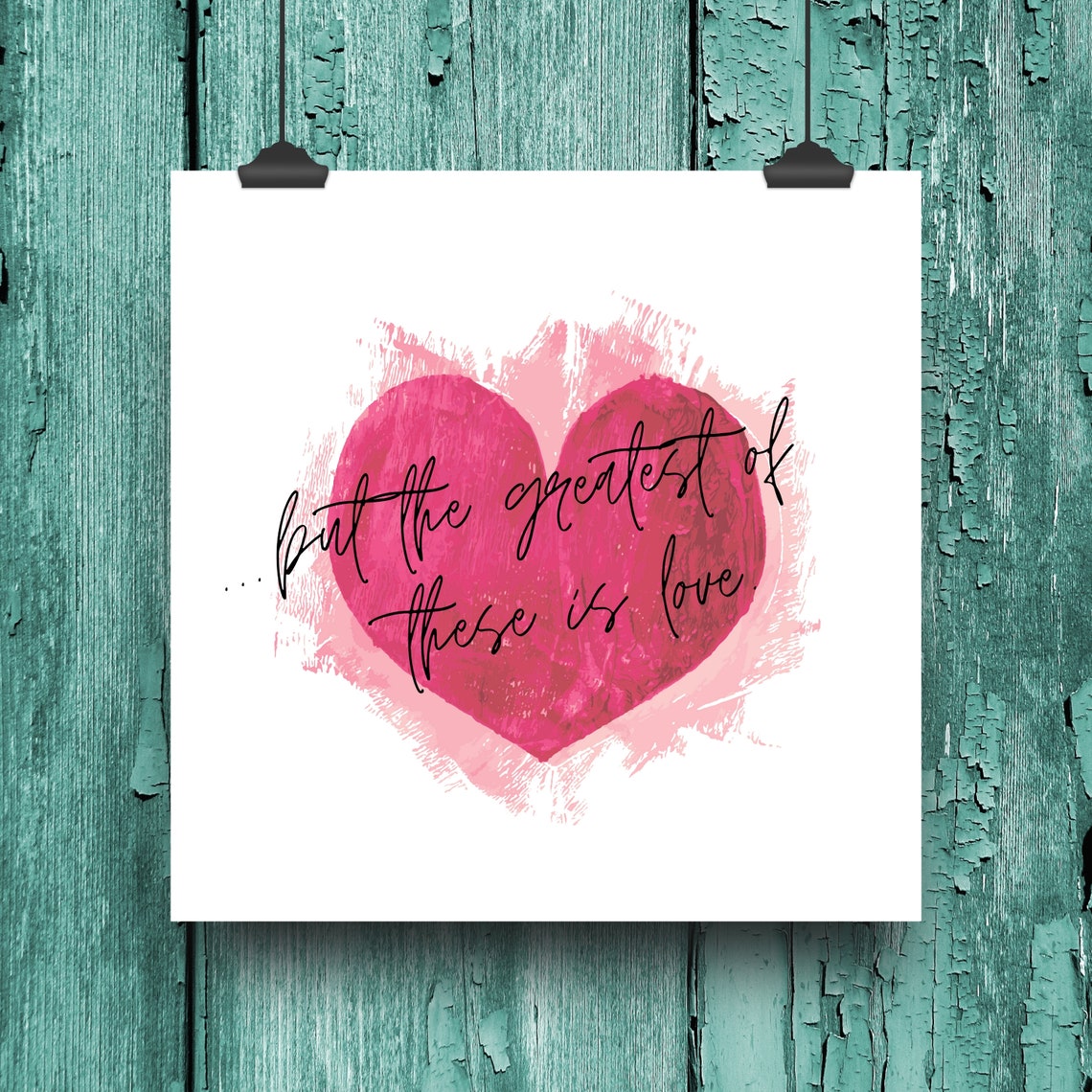 1 Corinthians 13:13 Love Printable Christian Wall Art. - Etsy