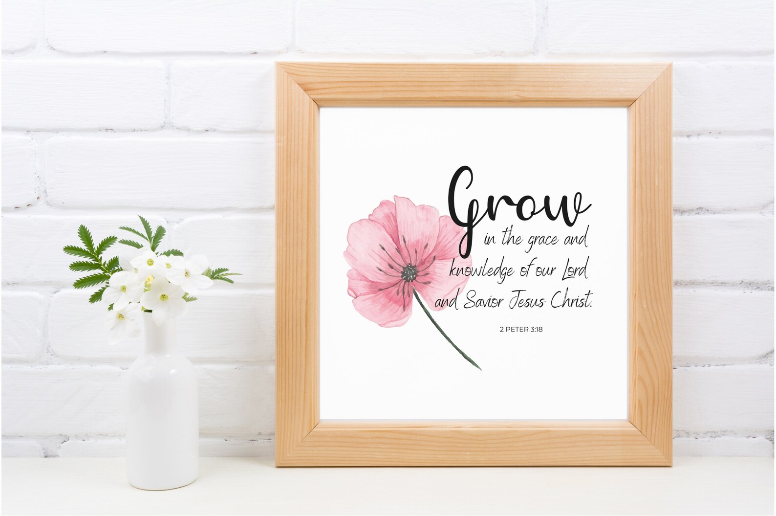 2 Peter 3:18 Grow in the Grace and Knowledge of Our Lord Printable ...