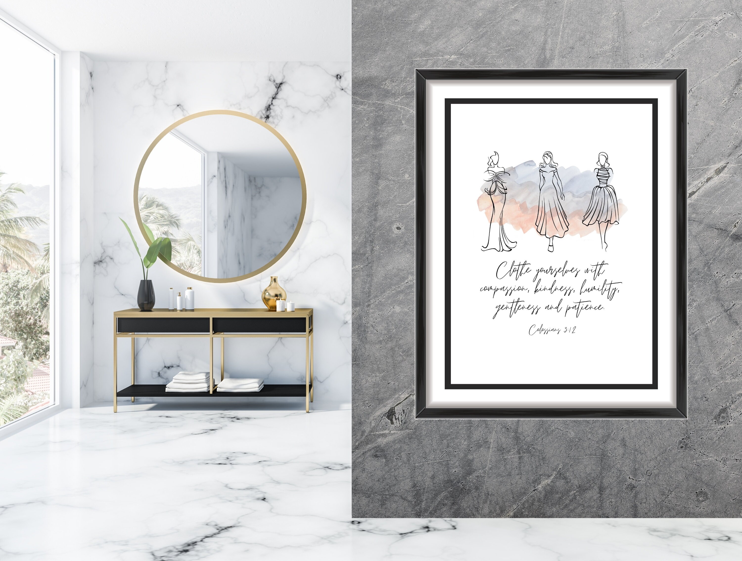 Colossians 3:12 Clothe Yourselves With Compassion Christian Scripture ...