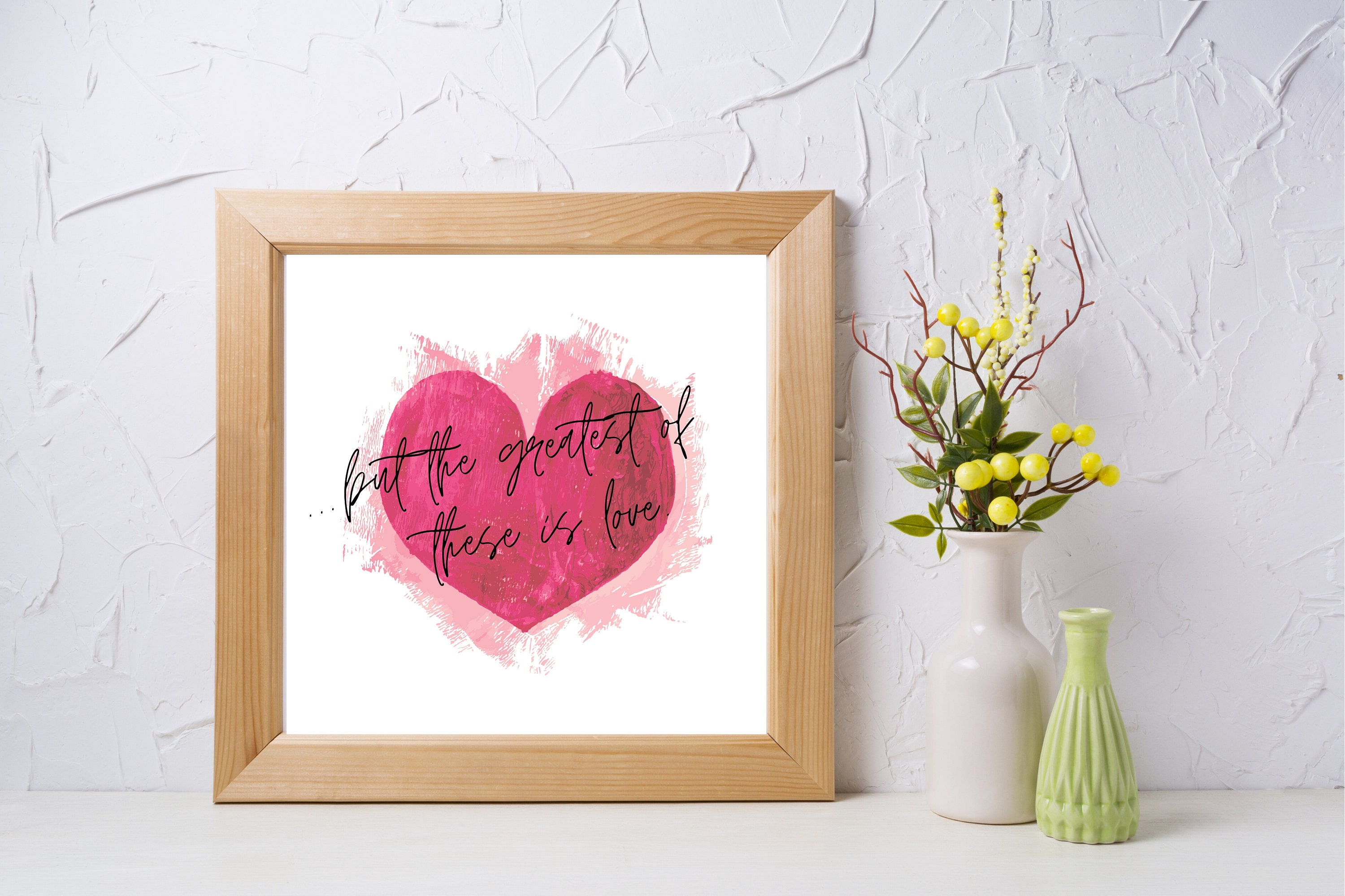 1 Corinthians 13:13 Love Printable Christian Wall Art. - Etsy