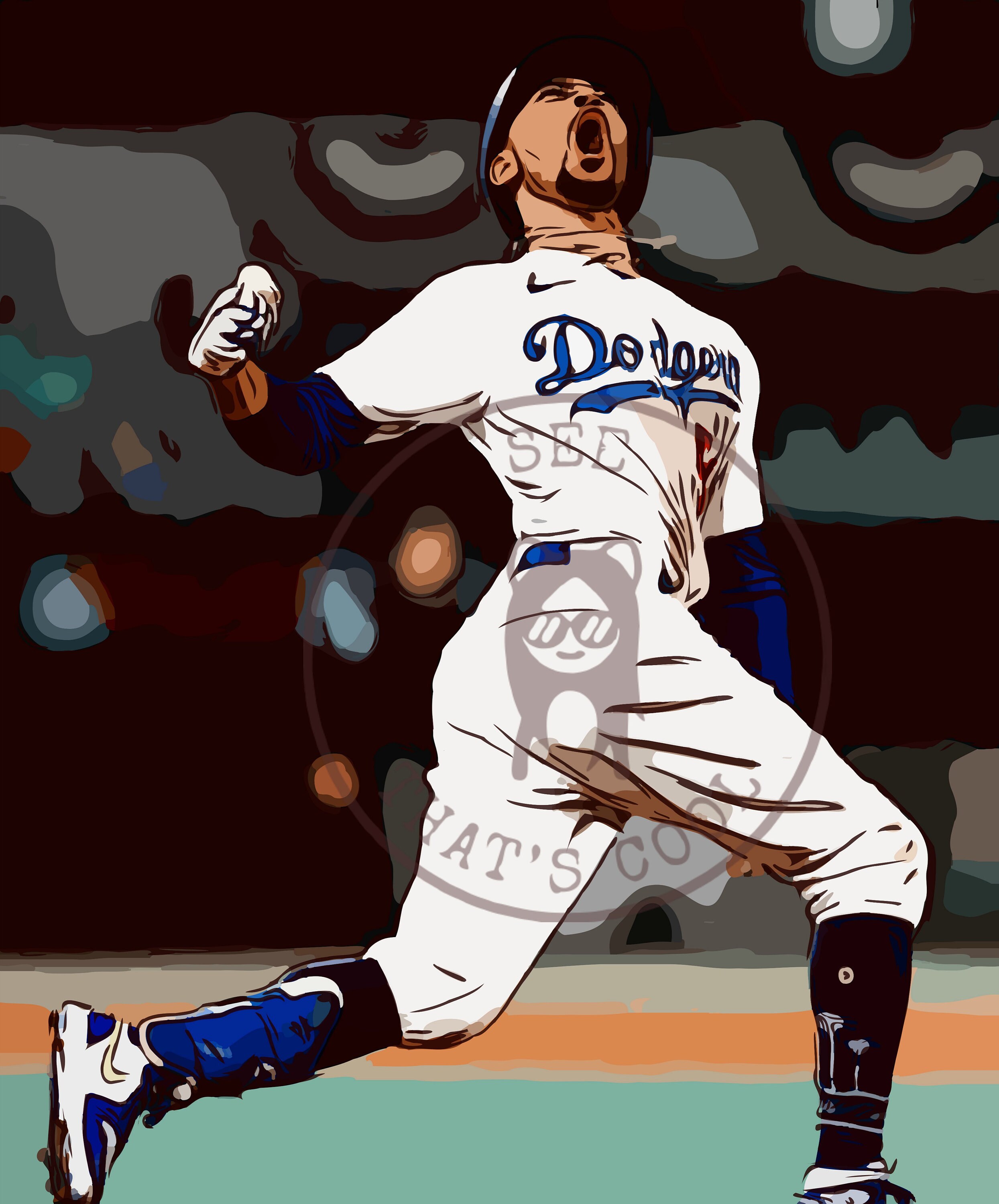 Mookie Betts Dodgers JPG & PDF Datei - Etsy.de