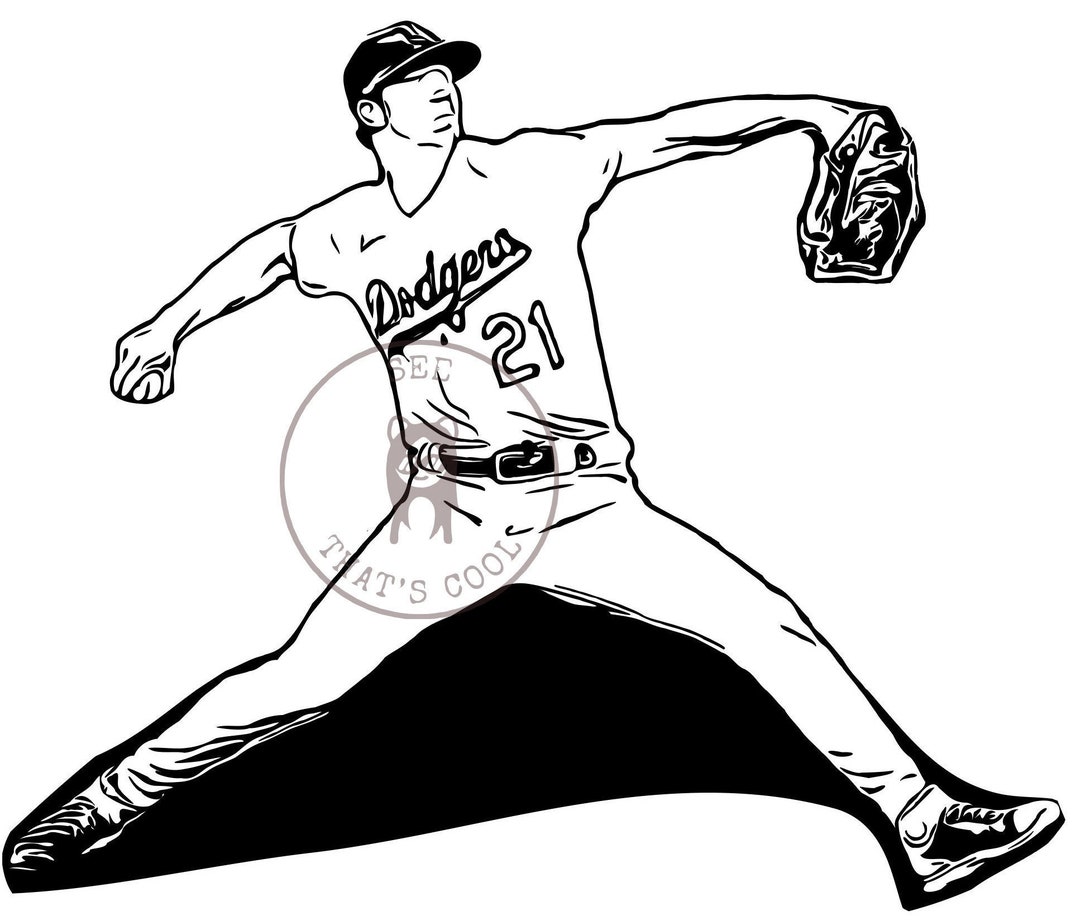 Walker Buehler Svg Jpg Pdf Dodgers - Etsy