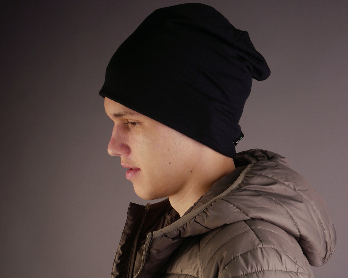 Merino Wool Slouch Beanie - Etsy