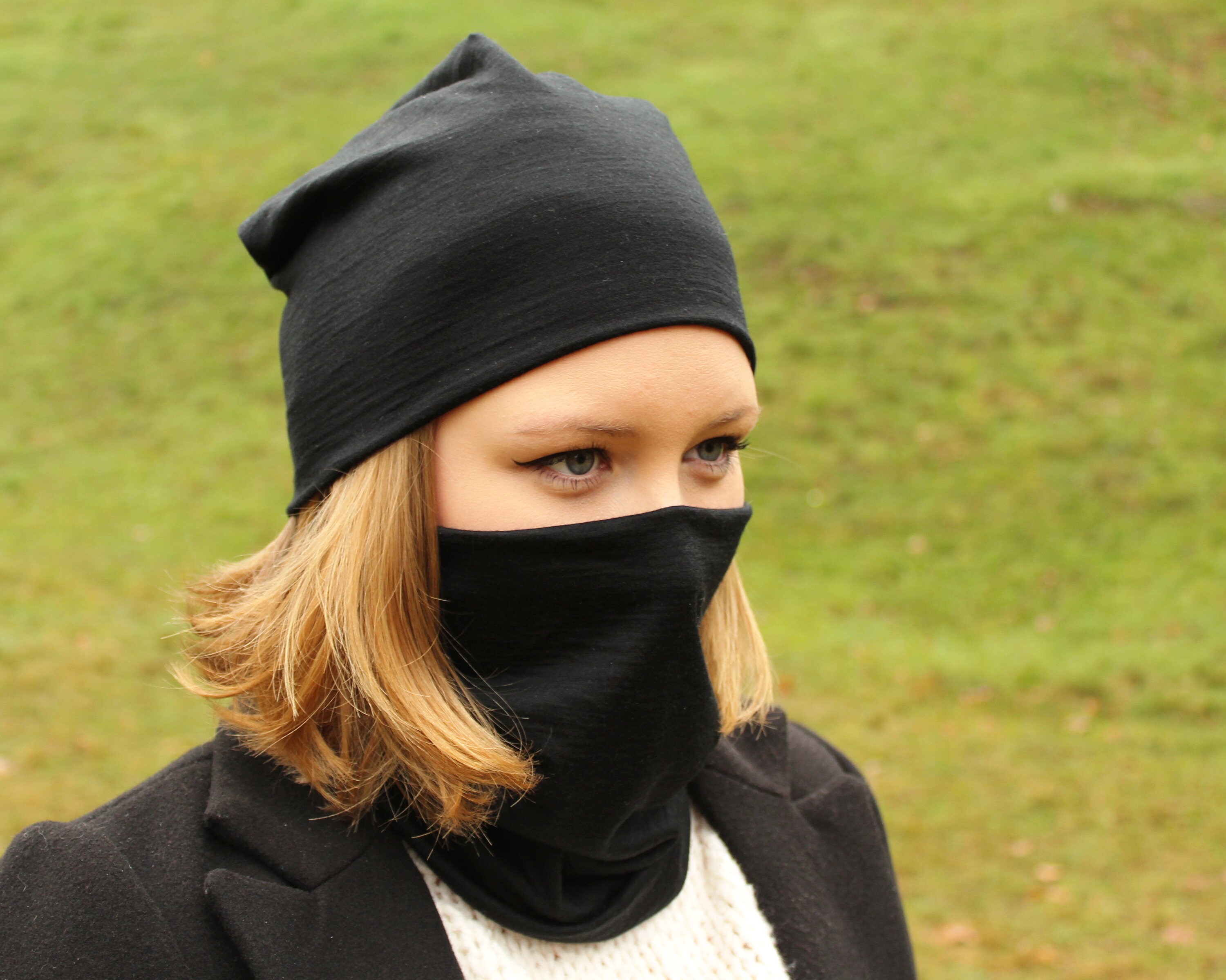 Merino Wool Neck Gaiter, Tube Scarf - Etsy