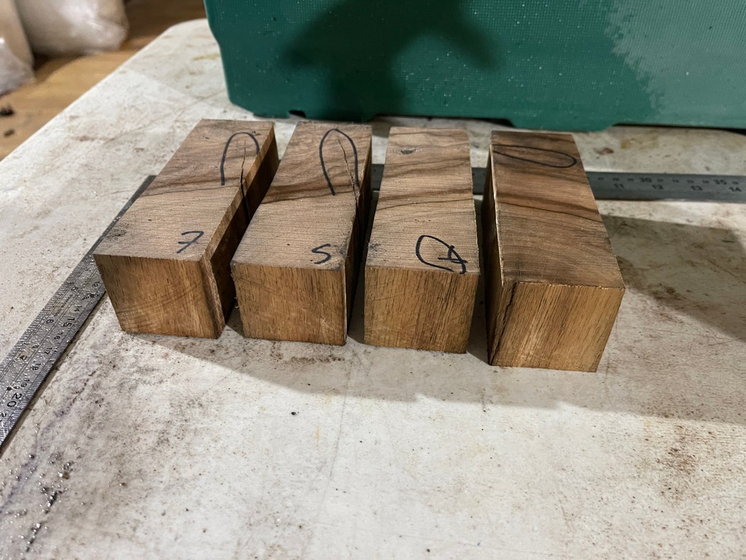 Set of Walnut Wood Blocks - Etsy