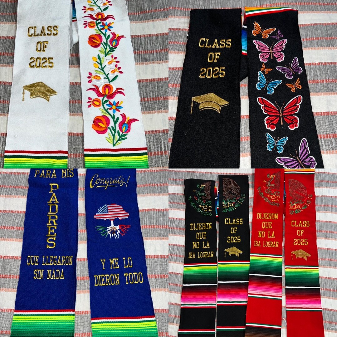 Class 2025 Latino Graduation Sash, Floral Sash, Class 2025 Graduate ...