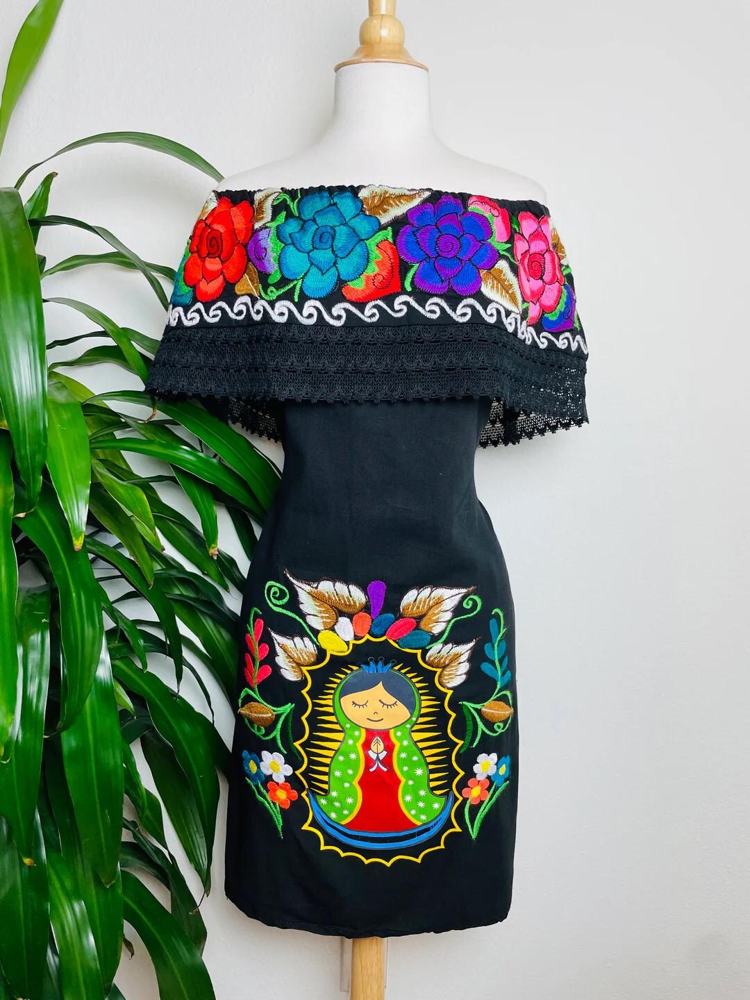 Campesino Virgencita Dress, Guadalupana Dress, Virgen María Dress - Etsy