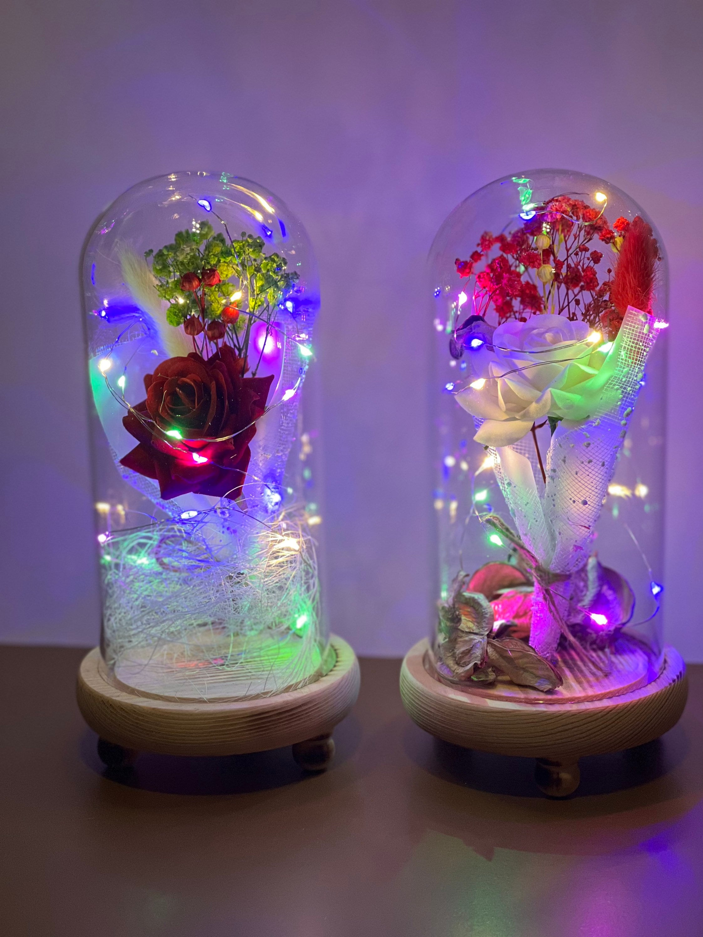 Personalized Galaxy Rose With LED Lights Perfect Gifts for | Etsy