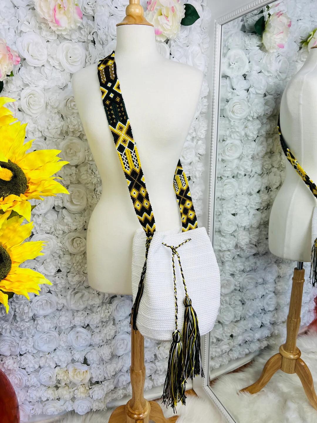 Mexican Morral Bag Color White - Etsy