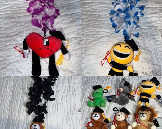 Graduation Flower Lei With Graduation Bear, Class 2024, Preschool ...
