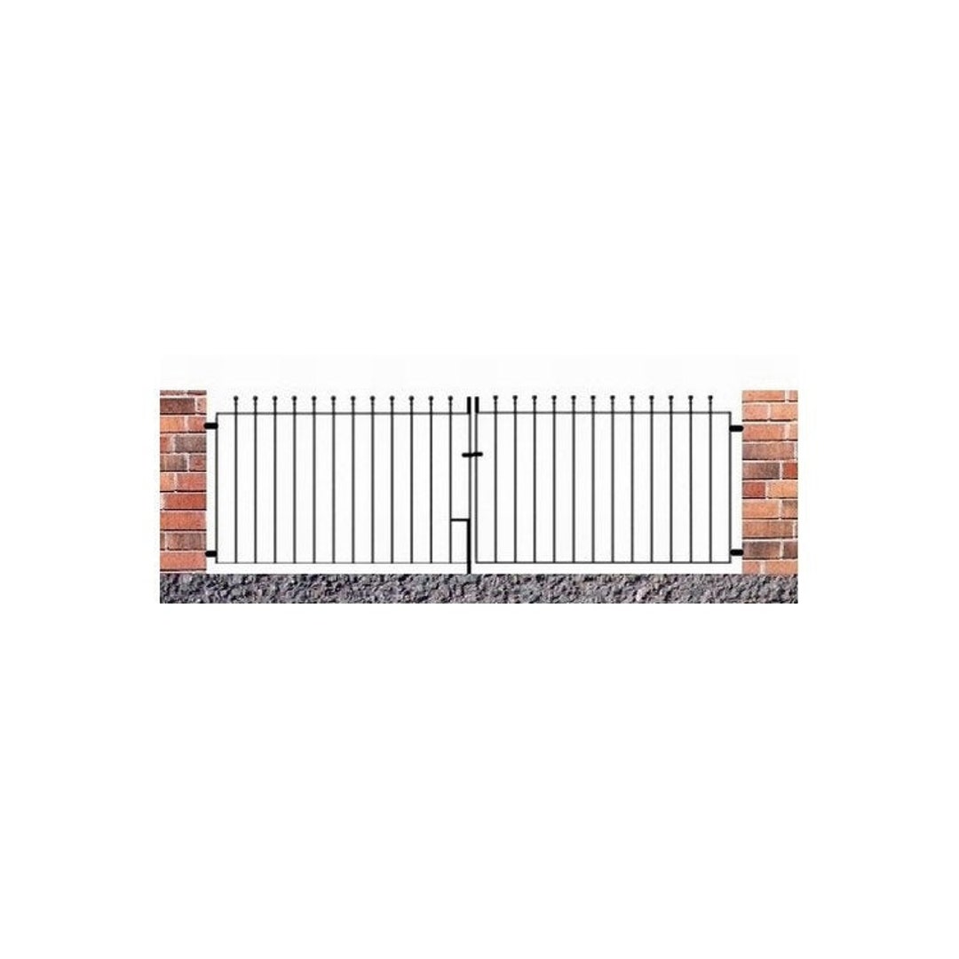 Manor Ball Finial Metal Driveway Garden Gates 7ft to 12ft GAP X 915mm ...