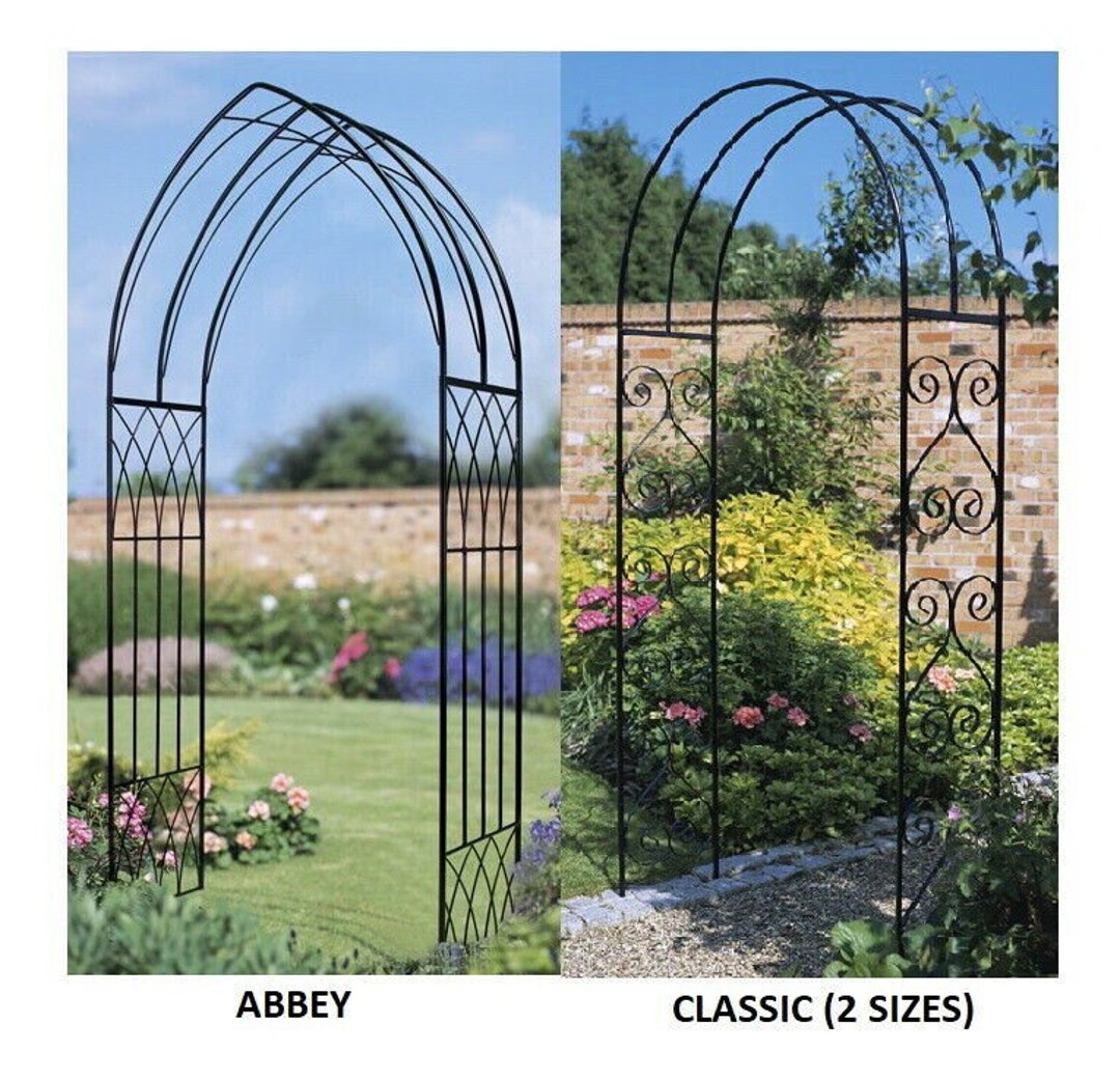 Metal Garden Rose Arch Arbour Gothic & Classic Scroll - Etsy UK