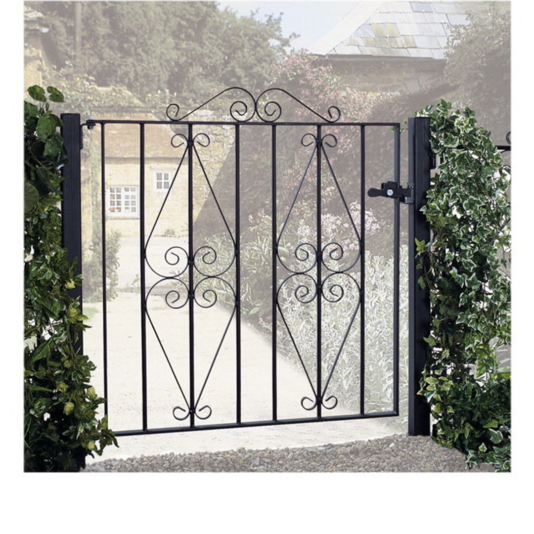 Stirling Scroll Single Metal Garden Gate 4 GAP Sizes X 914mm High ...