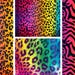 Rainbow Animal Prints Seamless Patterns watercolor Patterns, Seamless Printable Instant Download ...