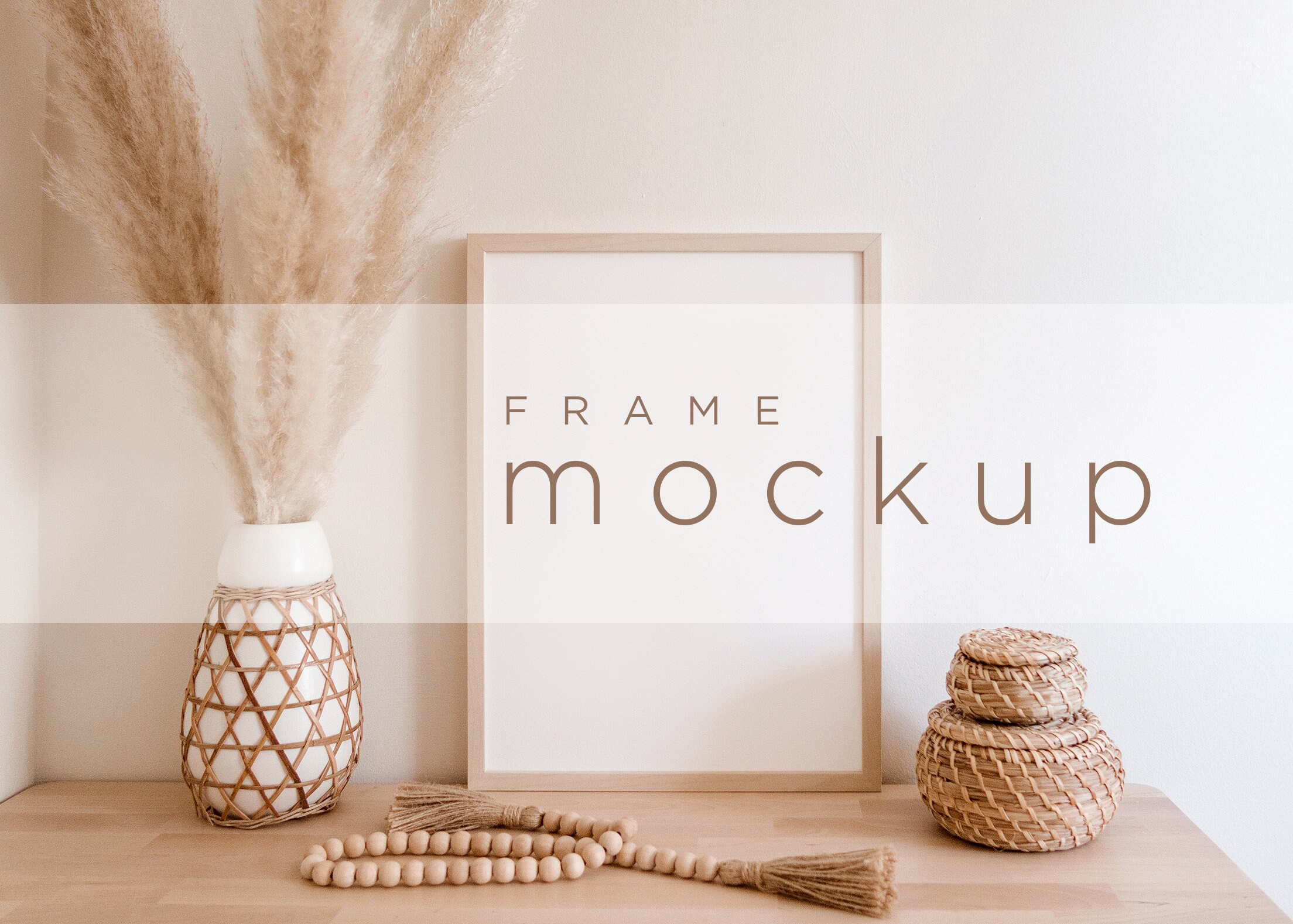 Frame Mockup Boho Frame Mockup Minimalist Mockup Poster Mockup - Etsy