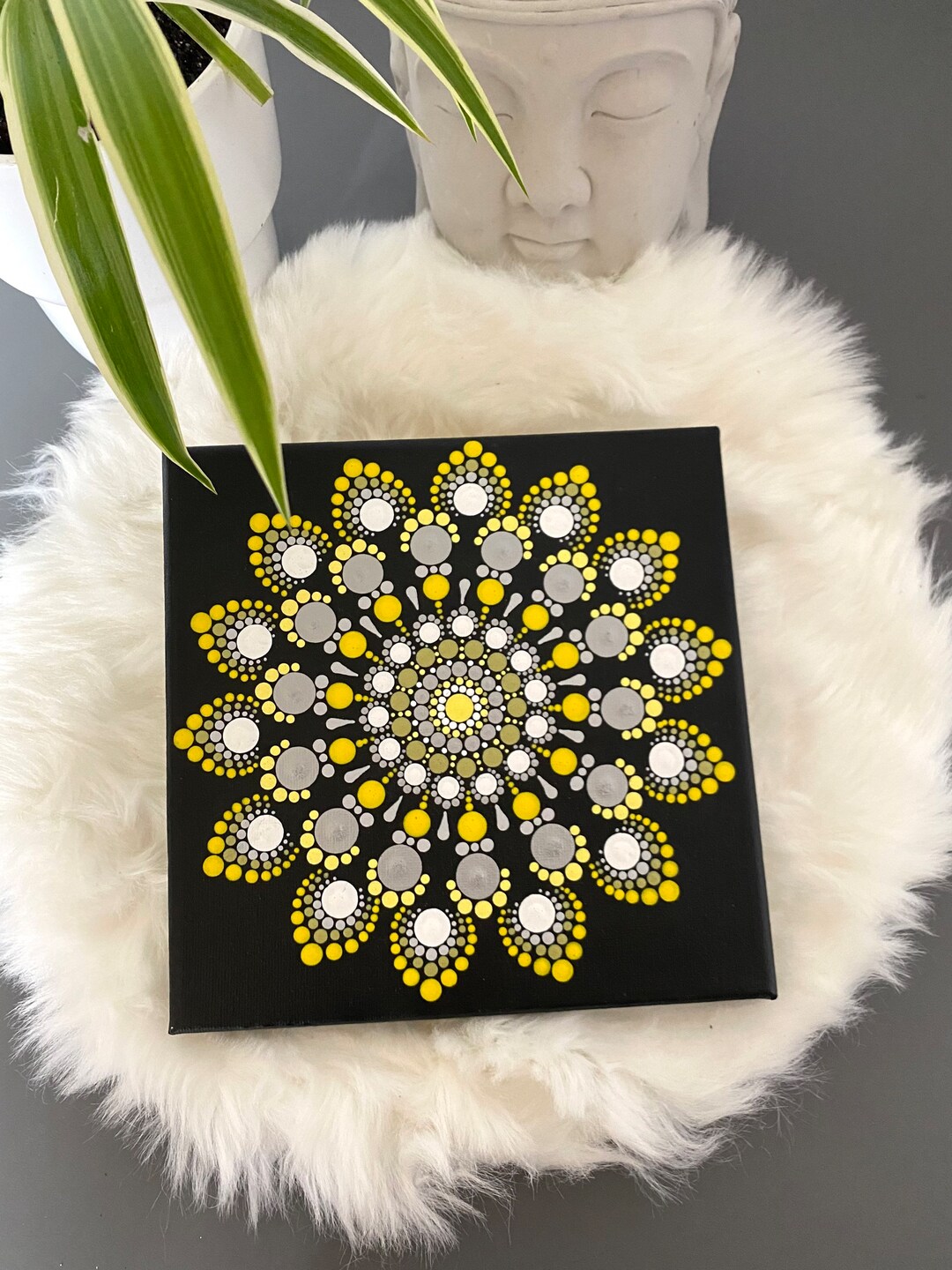 Flower of Kindness, Mandala Canvas, Mindfulness, Anti Stress Therapy ...