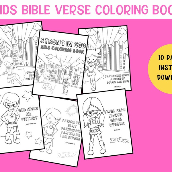 Jesus Superhero Coloring Pages - Etsy