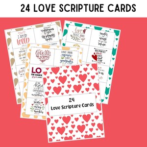 Printable Love Bible Verses, Love Scripture Cards, Printable Bible Love ...