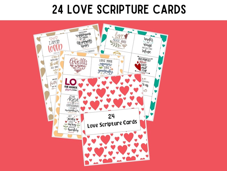 Valentine's Day Cards, Printable Bible Verse Valentine Cards, Love ...