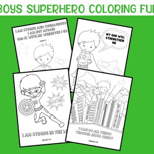 Kids Bible Verse Coloring, Kids Bible Coloring, Superhero Coloring ...
