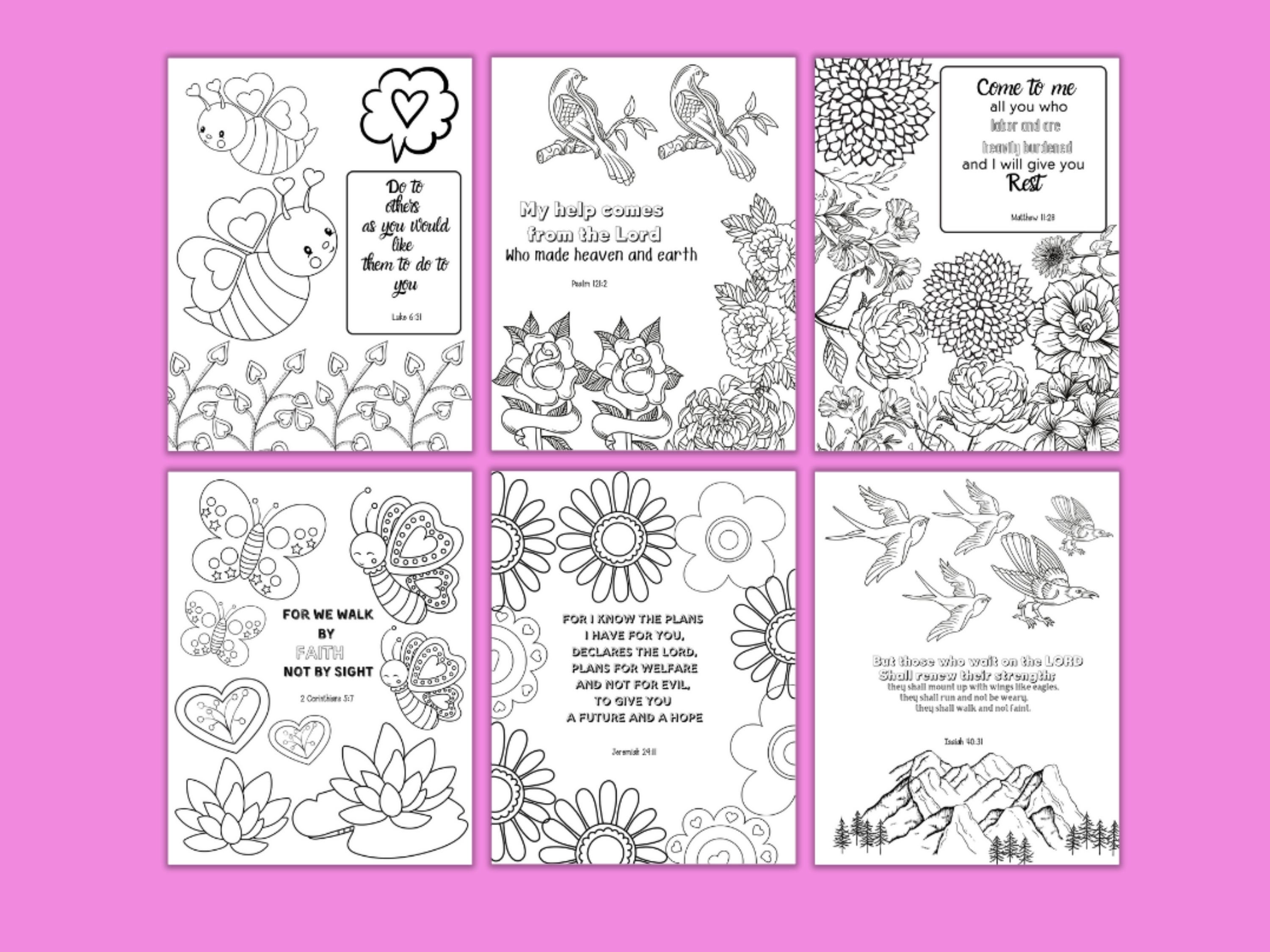 Bible Verse Coloring, Coloring Pages for Women, Bible Coloring ...
