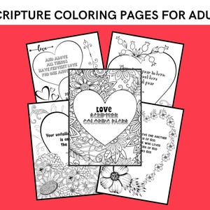 Valentine's Day Activity Sheets Bundle, Love Bible Verse Printables ...
