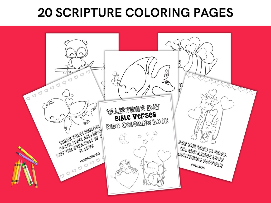 Valentine's Day Coloring Pages, Church Valentine Coloring Activity ...
